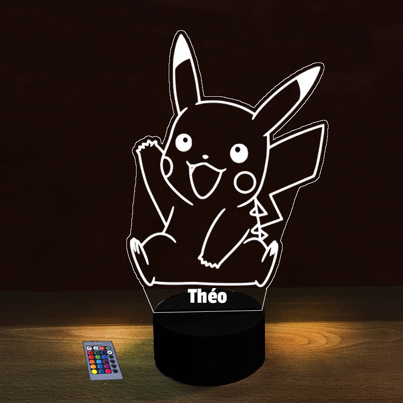 Lampe Pikachu - Veilleuse Pokémon - Lampe Led